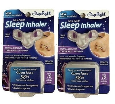 Lot x 2 Sleep Right Intra-nasal Sleep Inhaler - Continuous Lavender | eBay