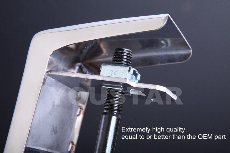 USA STOCK 2x Polished Chrome Front Bumper Caps for Mercedes W463 AMG ...