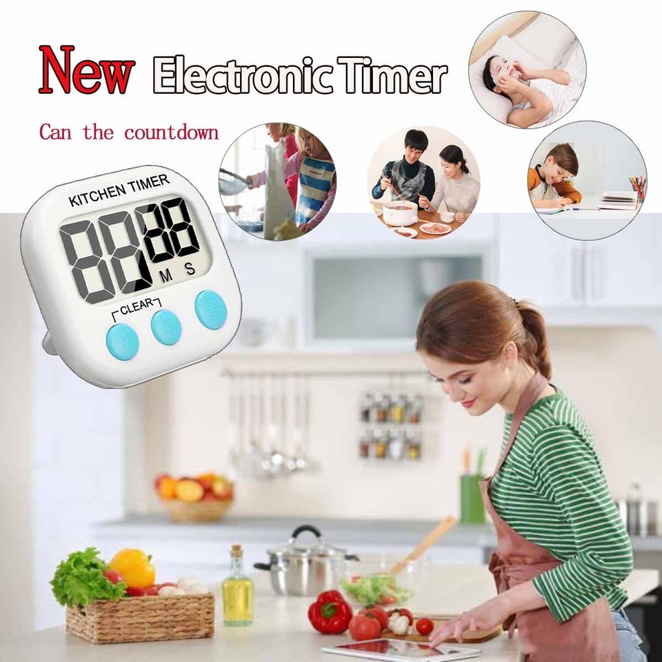 2 pcs Electronic timer Baking timer Small exquisite timekeeping ...