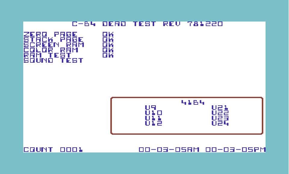Commodore 64 C64 Cartridge 2-in-1 Dead Test / Diagnostic Cart ORANGE ...