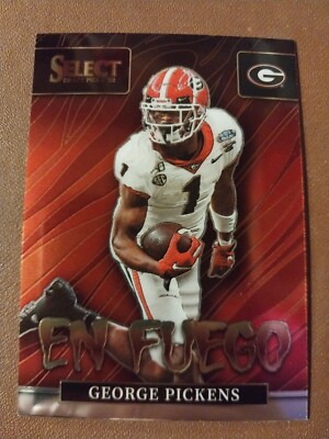 2022 GEORGE PICKENS PANINI SELECT EN FUEGO NFL ROOKIE CARD RC #EN-GP ...