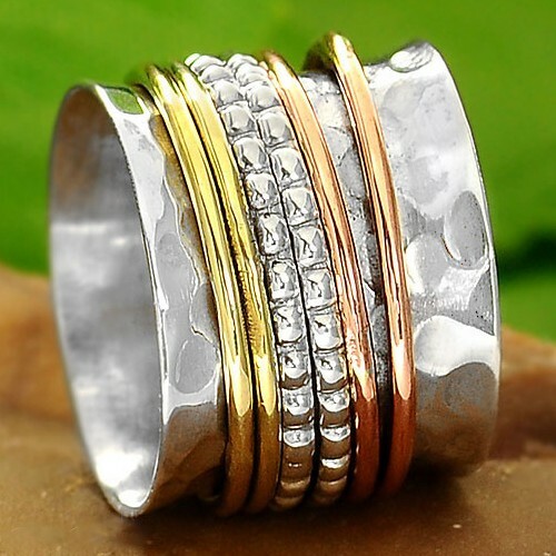 Spinner Rings Moon And Star Spinner Stim Ring