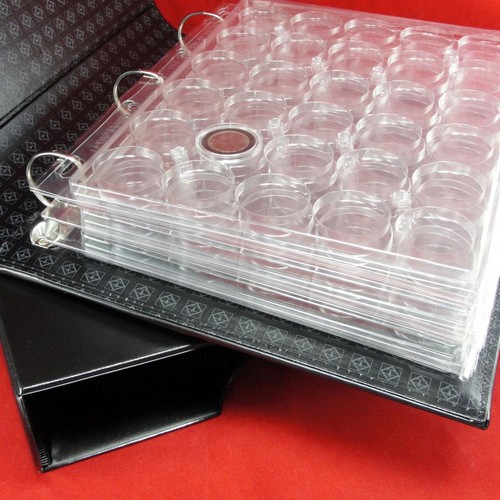 LH Coin Capsule Album w/Slip Case & 6 Encap Pages for OD up to 37mm ...