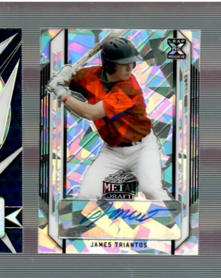 JAMES TRIANTOS 2021 2021 Leaf Silver Wave Autograph | eBay