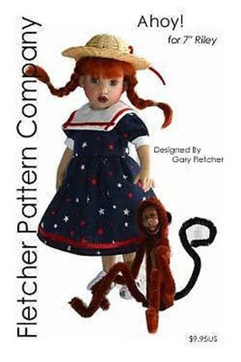 Doll Clothes Sewing Pattern 7" Riley Fletcher Pattern Company, Ahoy ...