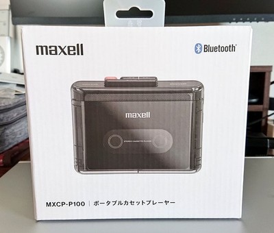 Maxell MXCP-P100 Portable Cassette Player Bluetooth Black MXCP-P100BK ...