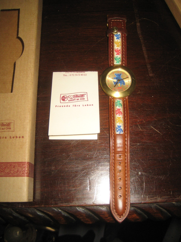 Adult Sized Boxed Steiff Teddy Bear Watch With New Battery | eBay UK