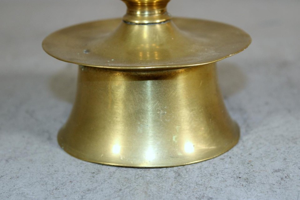 EXTREMELY RARE 16-17TH C DUTCH BRASS MID DRIP CAPSTAN CANDLESTICK IN ...