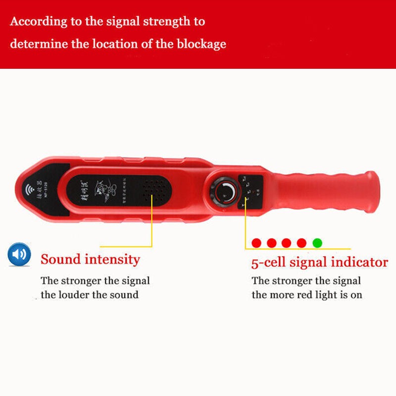 Pipe Blockage Detector Water Pipe Locator Underground Diagnostic Tool ...