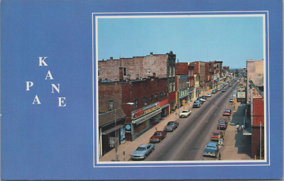 VTG Chrome Postcard City Streets Kane Pennsylvania Fraley Street McKean ...