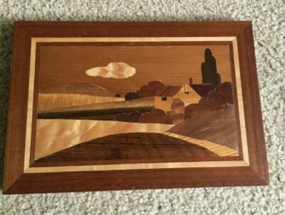 Vintage Handcrafted Parquetry Serving Board Rectangle 28 cm x 19 cm | eBay