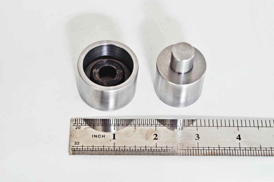 1/2" 7/16" 2/5" Self-centering Coin Ring Punch Tool Auto CENTER Hole ...