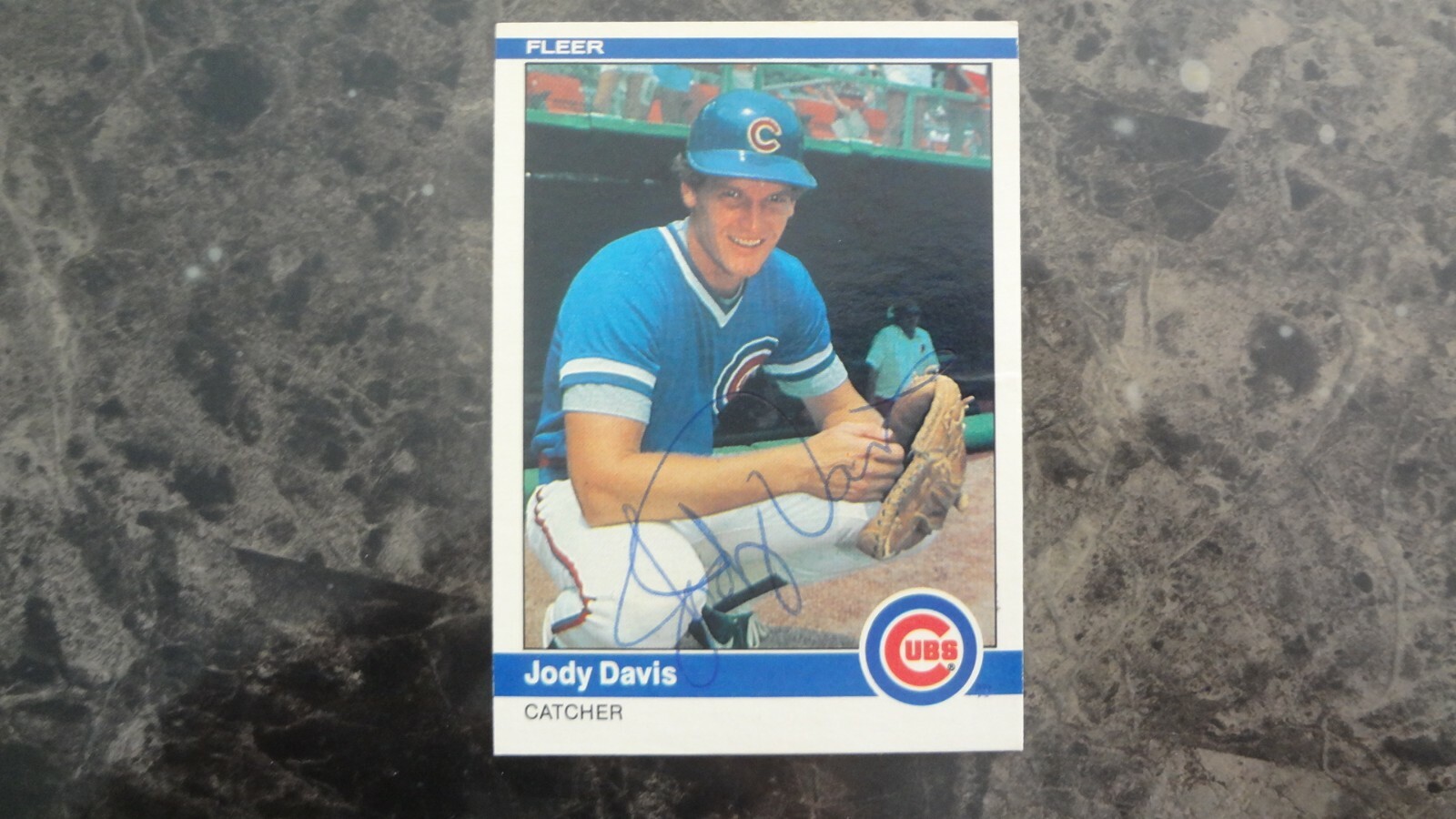 1984 FLEER JODY DAVIS AUTOGRAPHED BASEBALL CARD | eBay