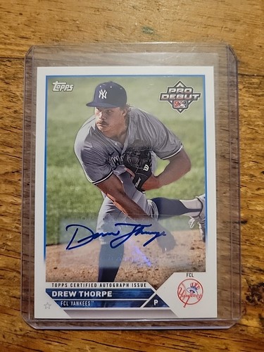 2023 Topps Pro Debut - Autographs #PD-104 Drew Thorpe (AU, RC) | eBay