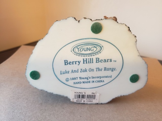Young's Berry Hill Bears Luke & Zak on The Range Collectible Figurine 30900 for sale online | eBay