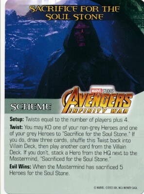 Upper Deck Marvel Legendary INFINITY SAGA SCHEME SACRIFICE SOUL STONE ...