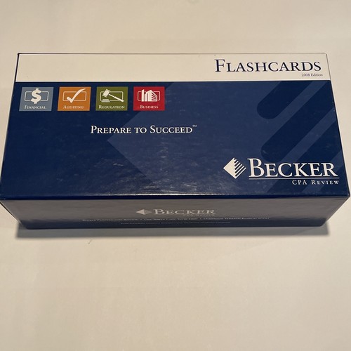 Becker CPA Review Flashcards 2008 *Reduced Price* | eBay