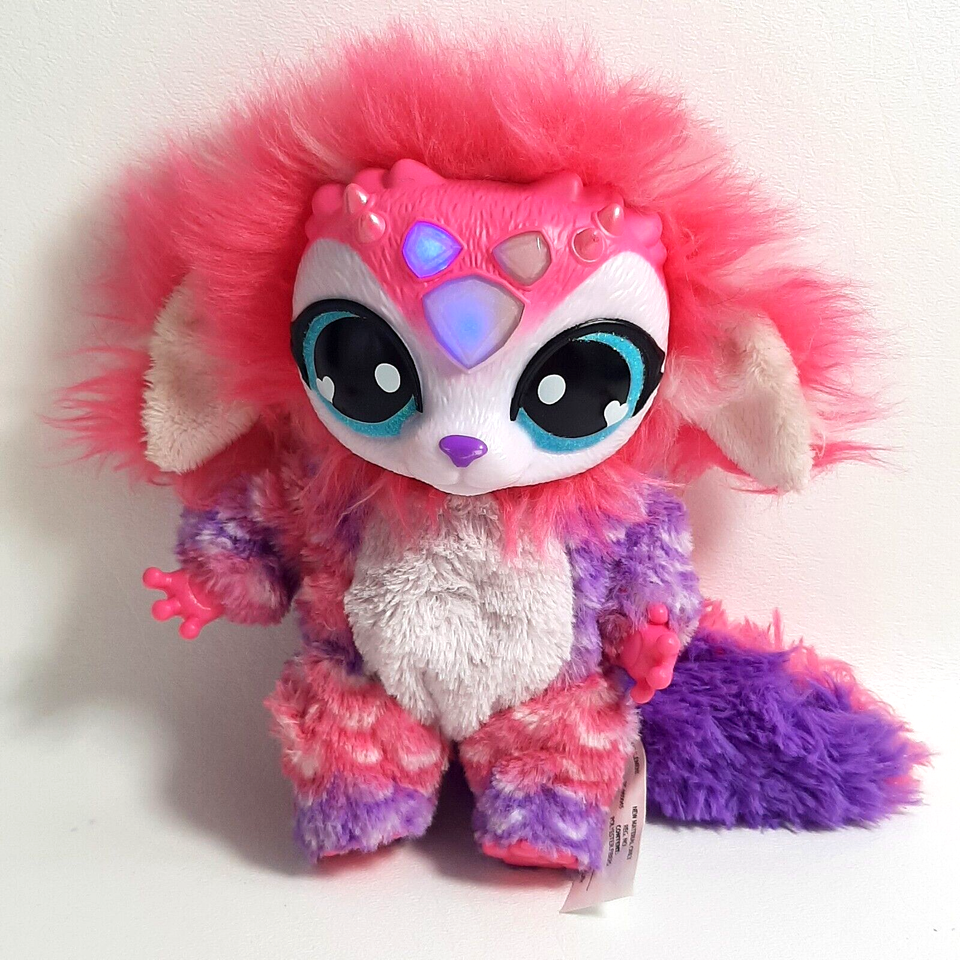 Magic Mixies Interactive Pink Mixie Plush Stuffed Animal Toy Doll ...
