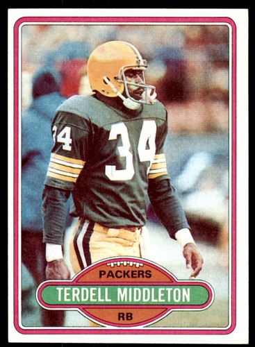 1980 TOPPS FOOTBALL TERDELL MIDDLETON GREEN BAY PACKERS #127 | eBay