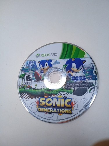Microsoft Xbox 360 Sonic Generations Disc Only-No case or manual-Tested ...