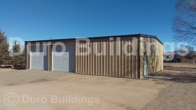 DuroBEAM Steel 40x80x12 Metal I-Beam Garage Workshop Building ...