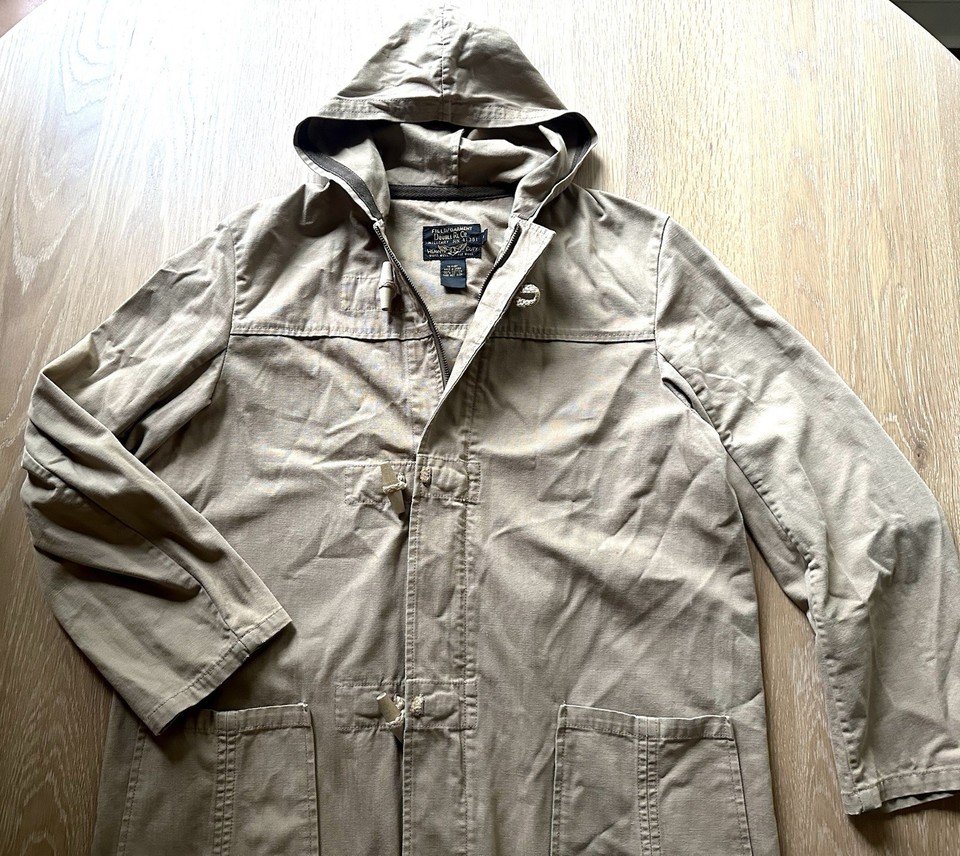 Double RL RRL Ralph Lauren Duck Canvas Military Toggle Field Jacket ...