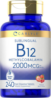 B12 Vitamin 2000 Mcg | 240 Fast Dissolve Tablets | Sublingual ...