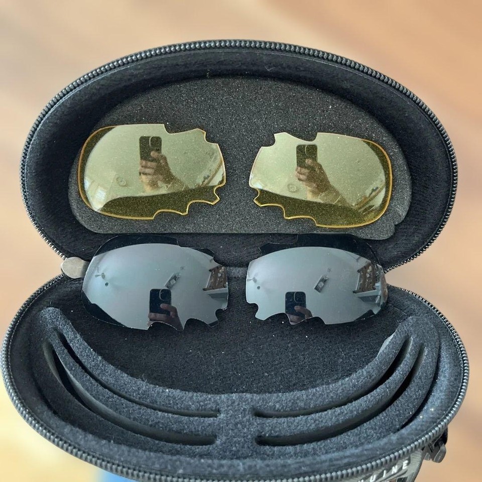 USED OAKLEY JAWBONE SPORT SUNGLASSES BLACK/YELLOW MIRROR LENS | eBay