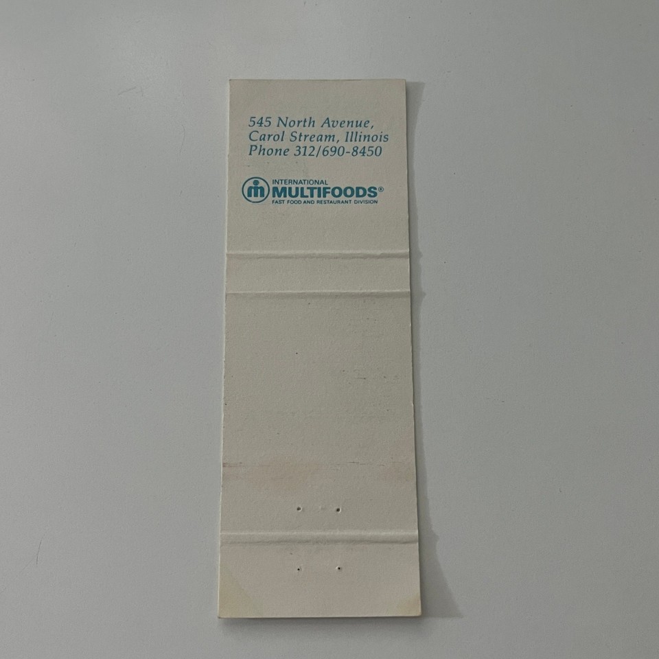 Boston Sea Party Carol Stream IL Vintage Matchbook Cover SMB39-5 | eBay