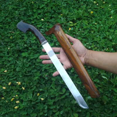 machete train blunt KNIFE Handmade PENCAK Silat CARVED TRADITIONAL WEST ...