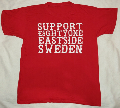 SUPPORT 81 EIGHTY ONE EASTSIDE SWEDEN VINTAGE AUTHENTIC SHIRT LARGE | eBay