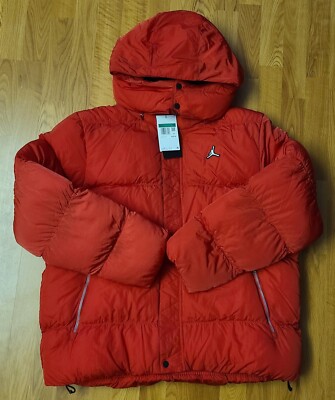 $225 Nike Air Jordan Essentials Statement Puffer Jacket Red Men's XL ...