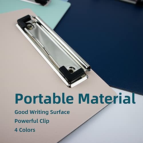 4 Pack 6x9 Inch Mini Clipboards for Notepads Memo Size Pocket Menu ...