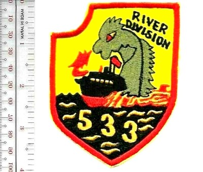 US Navy USN Vietnam 533rd River Division PBR Brown Water Navy Patch | eBay
