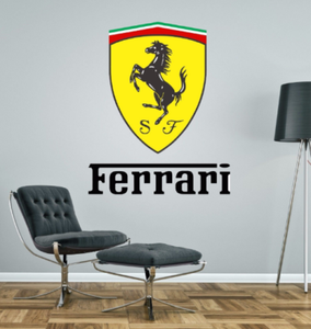 FERRARI Wall Sticker Bedroom Art Decal Mural supercar graphic | eBay