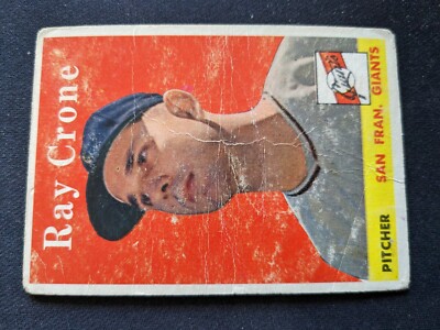 1958 Topps Baseball Card # 272 Ray Crone - San Francisco Giants (VG) | eBay