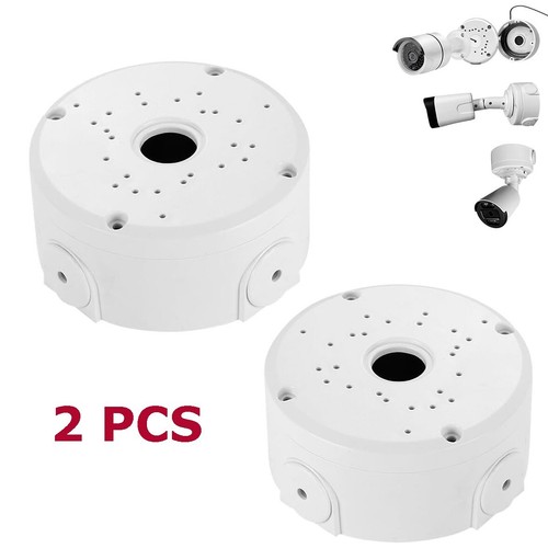 2x Junction Box Cable Deep Base for Security CCTV Cameras Dome Mount ...