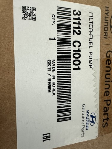 Genuine Hyundai New Fuel Pump Filter to suit Elantra MY2015 to MY2017 ...