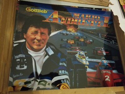 Mario Andretti Gottlieb Pinball Machine Translite NOS | eBay