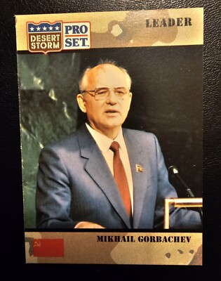 1991 Pro Set Desert Storm - Mikhail Gorbachev - Card No. 74 | eBay