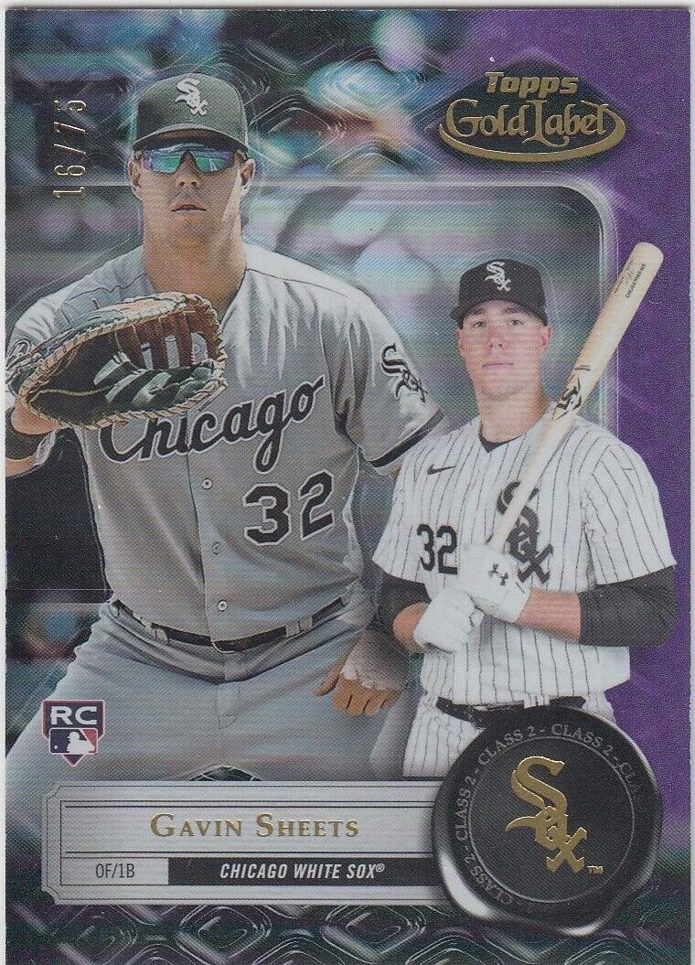 2022 Topps Gold Label - Gavin Sheets #6 Class 2 Purple /75 (RC) for ...