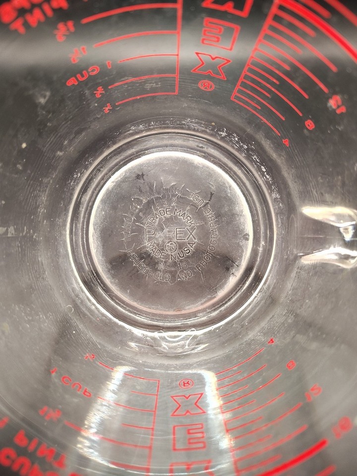 PYREX Vintage Glass Measuring Cup 4-Cup 1Qt 32oz 532 | eBay