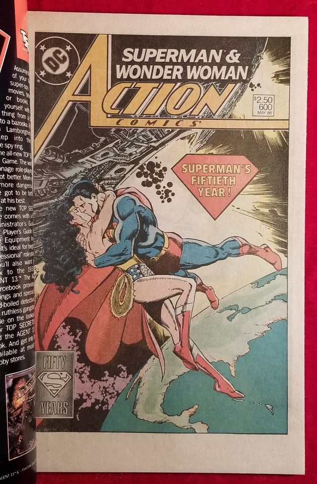 Action Comics #600 Superman George Perez Signed DC Comic NM High Grade ...