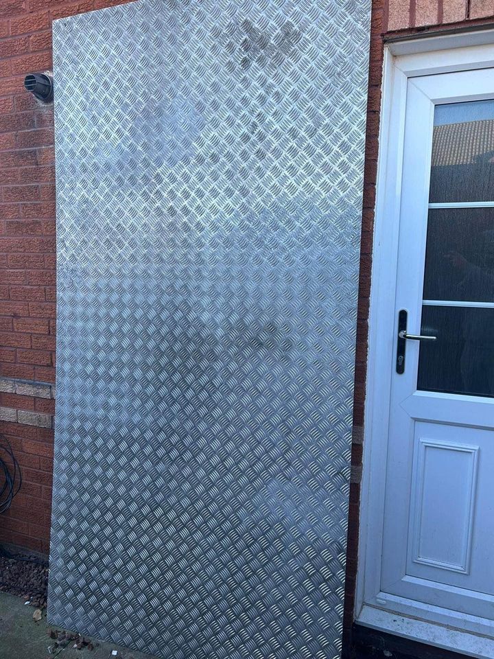 Aluminium Chequer Tread Plate Ally Metal Sheets Checker 5 Bar 2500 x ...