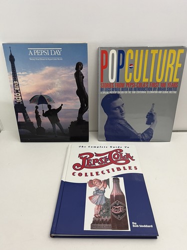 Lot of 3 LARGE HARDCOVER BOOKS 1990's Pepsi Pepsi-Cola Advertising ...