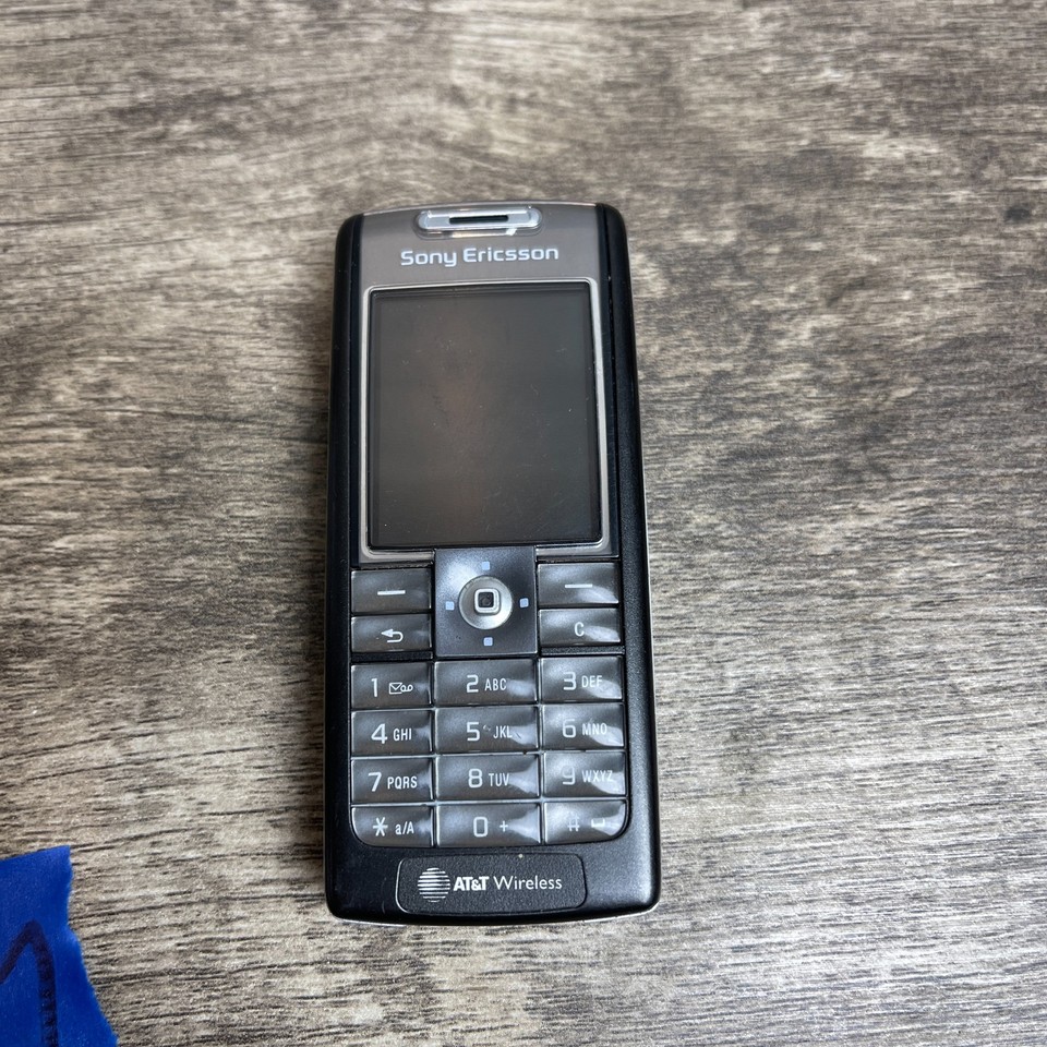 Sony Ericsson T637 Bar Cellular Phone AT&T Wireless Gray Black Color ...