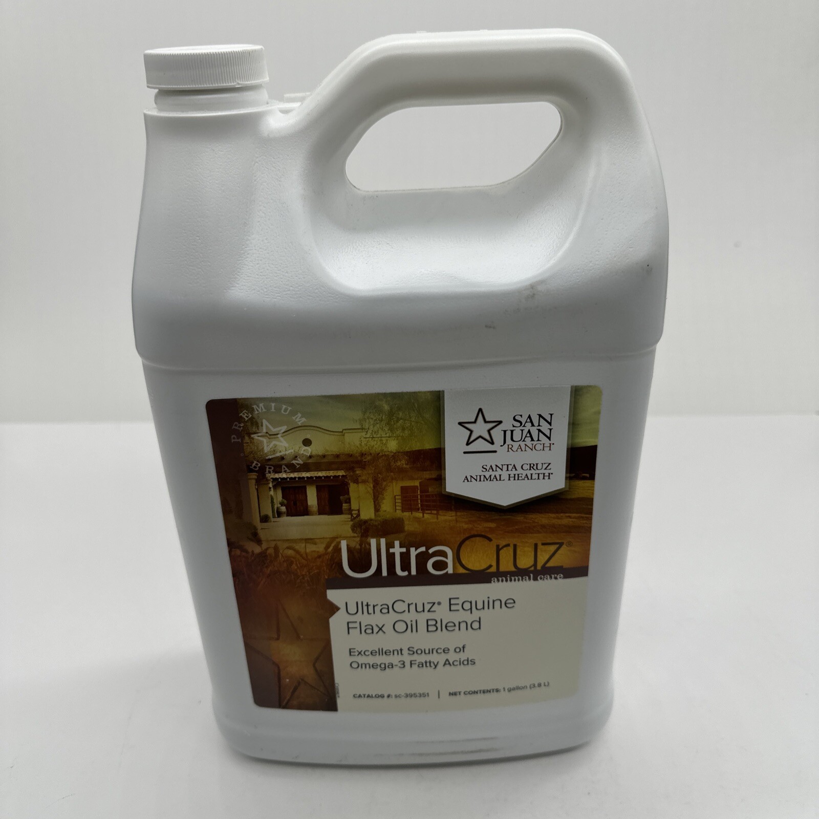 UltraCruz Flax Oil Blend Supplement for Horses and Livestock, 1 Gallon ...