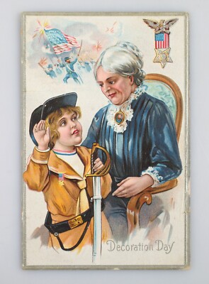 Vintage Postcard Patriotic American Flag Decoration Day GAR | eBay
