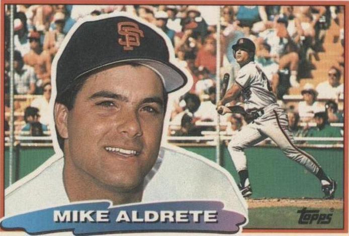 1988 Topps Big - Mike Aldrete #119 B* on Back for sale online | eBay