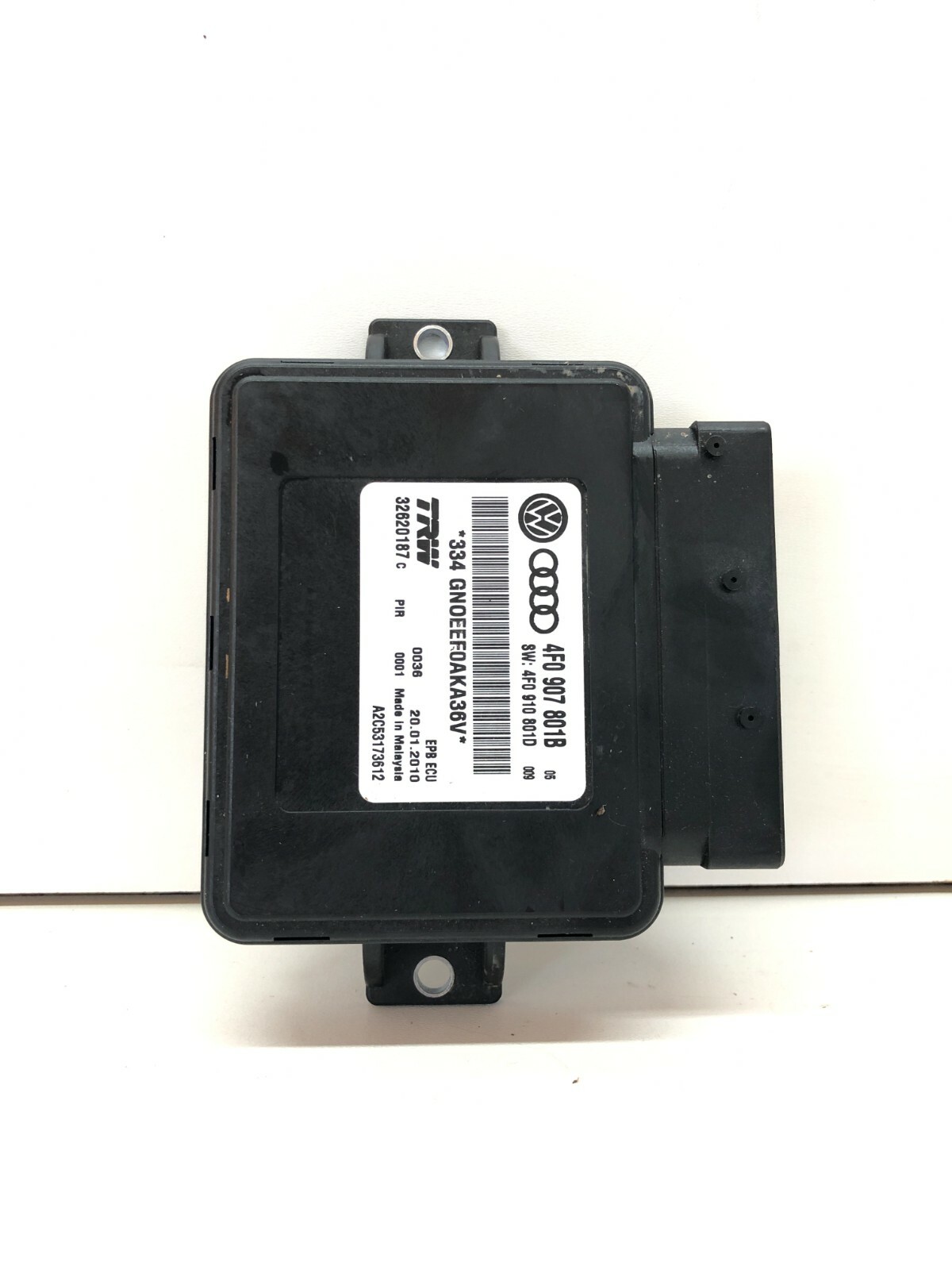 2010 Audi A6 Parking Brake Control Module ECU Unit PCM 4F0907801B for ...